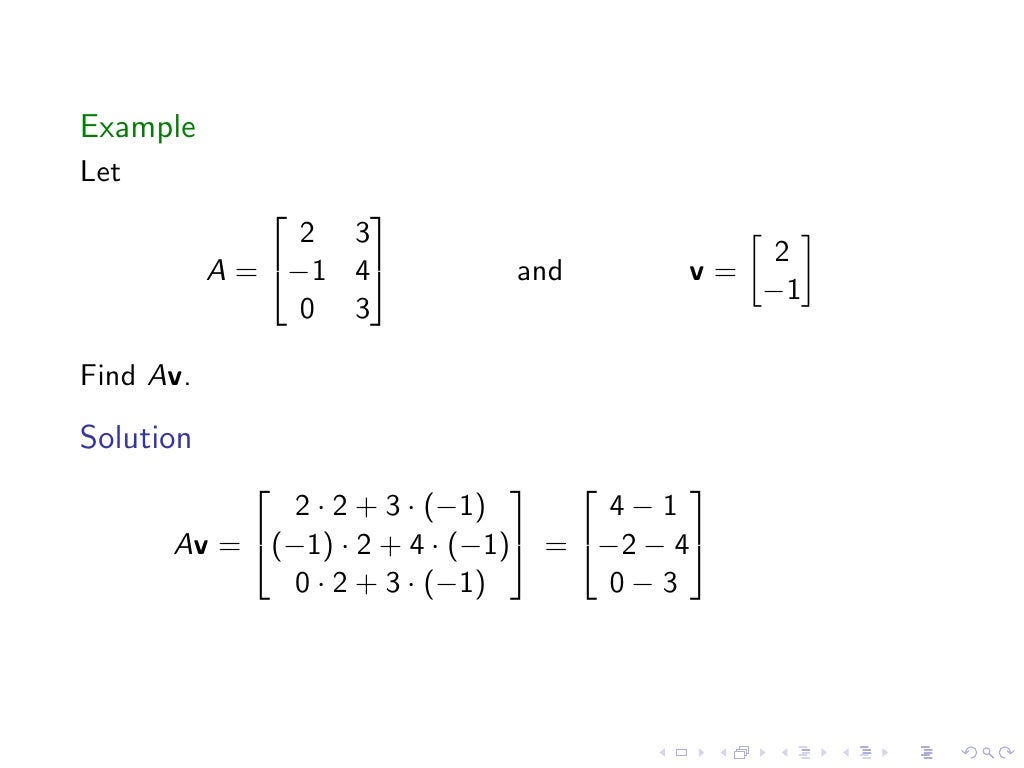 Lesson03 Dot Product And Matrix Multiplication Slides Notes