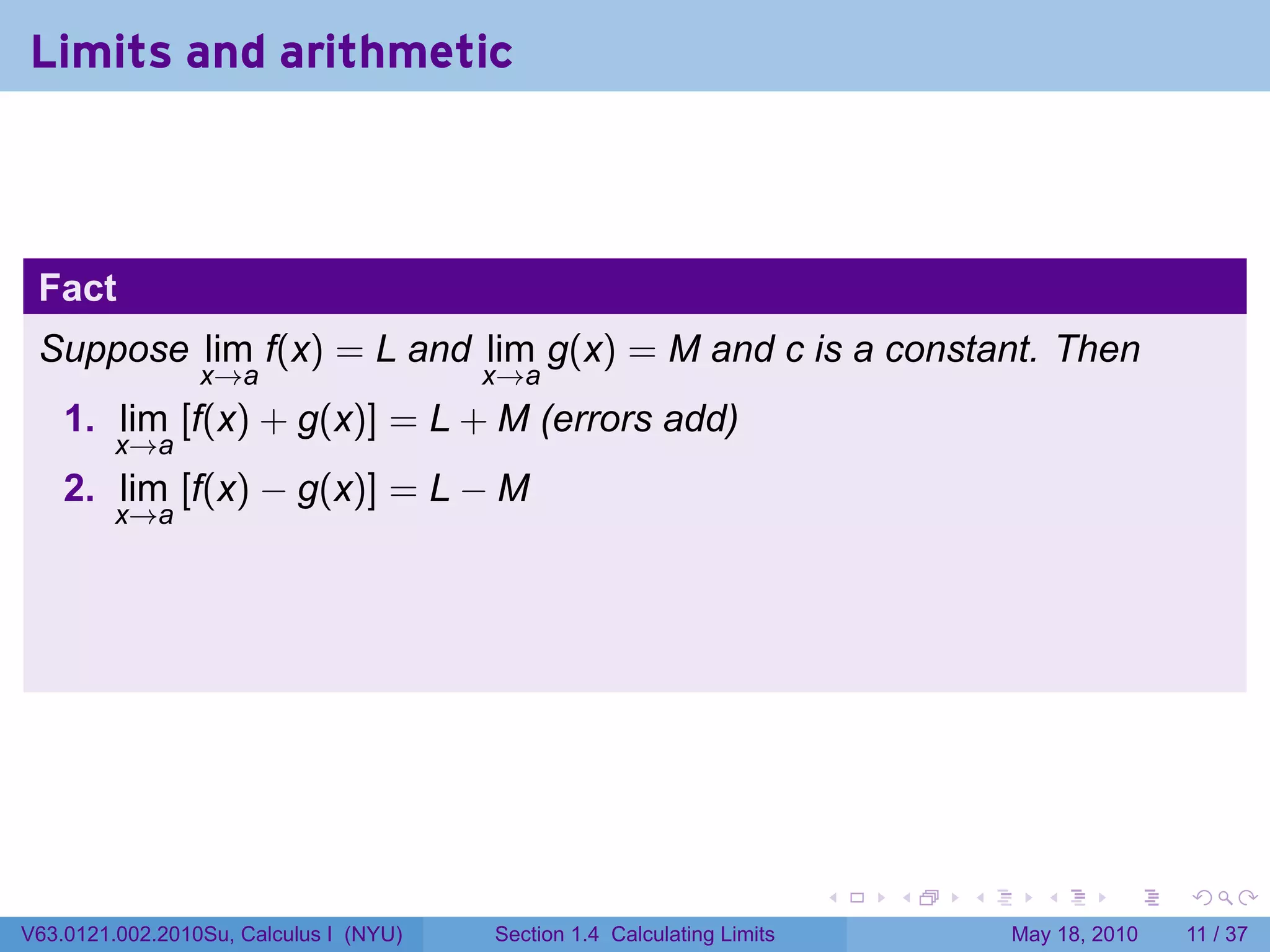 Lesson 3: Limit Laws | PDF