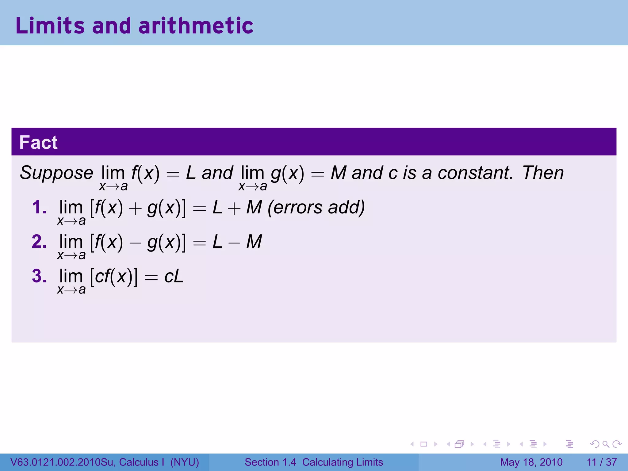 Lesson 3: Limit Laws | PDF