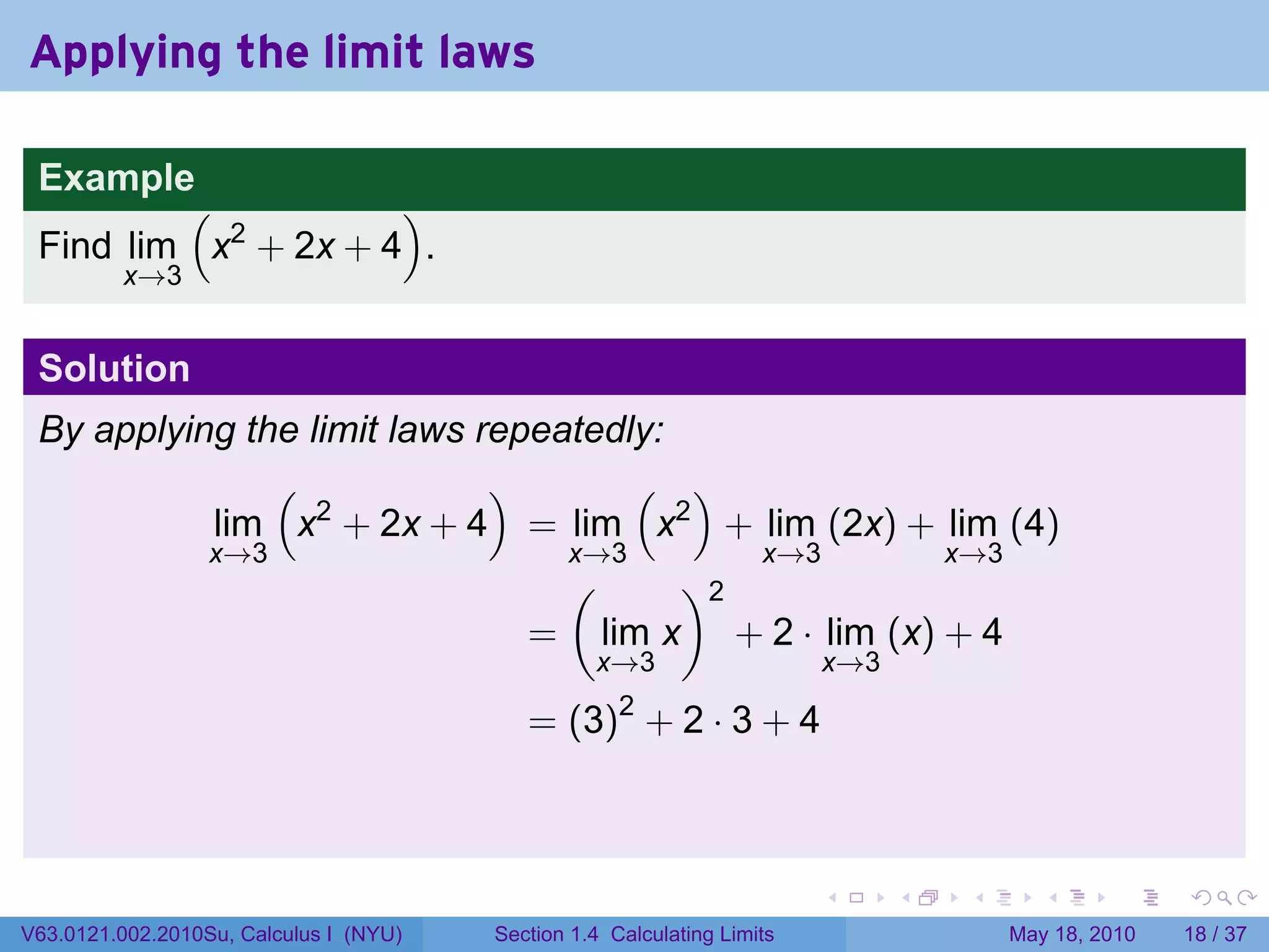 Lesson 3: Limit Laws | PDF