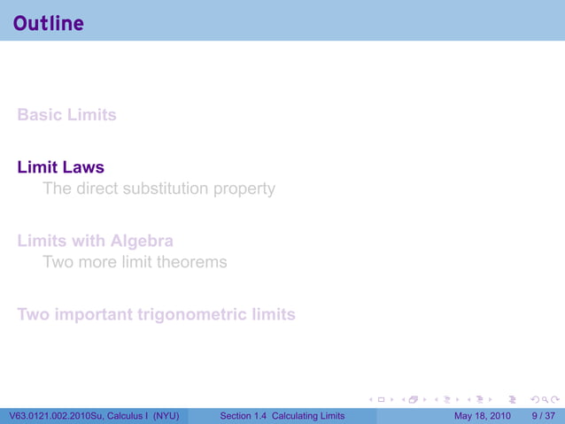 Lesson 3: Limit Laws | PDF