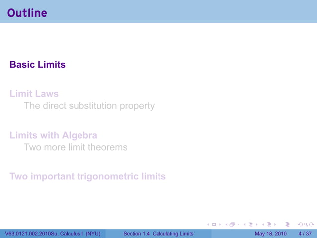 Lesson 3: Limit Laws | PDF