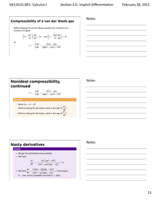 Lesson 11: Implicit Differentiation (handout) | PDF