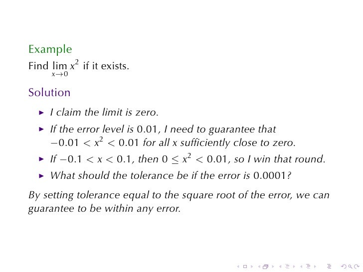Lesson 3: The Concept of Limit