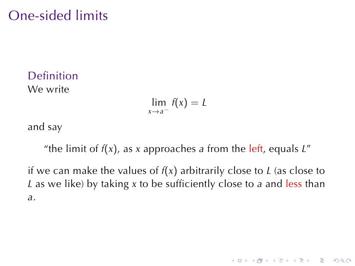 Lesson 3: The Concept of Limit