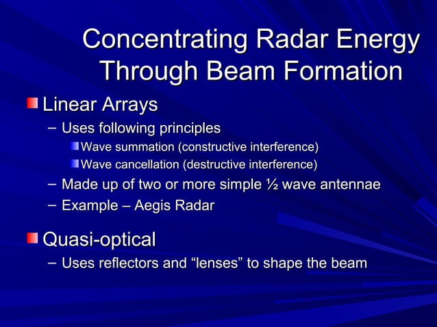 radar principles | PPT