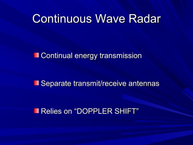 radar principles | PPT