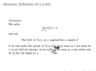 Lesson 3: The limit of a function | PDF