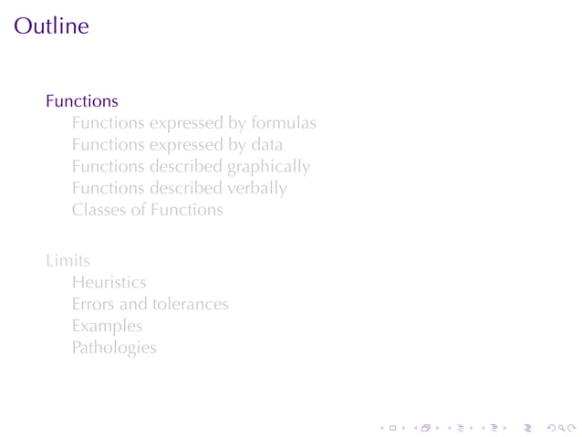Lessons 1–3: Functions and the concept of limit | PPT