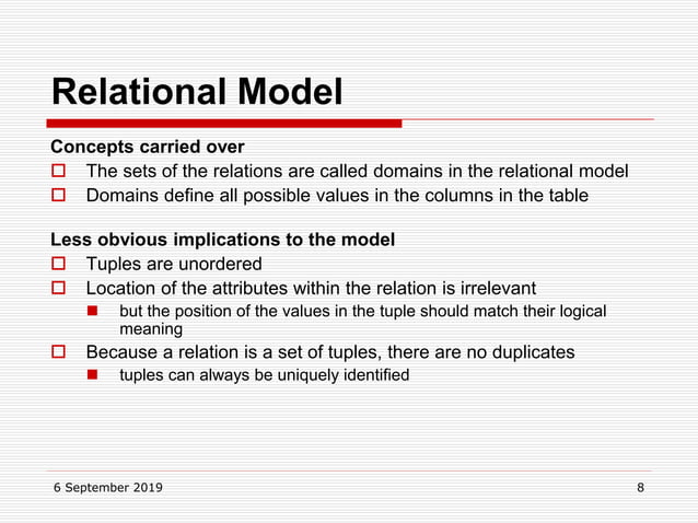 Lesson03 the relational model | PPT | Databases | Computer Software and Applications
