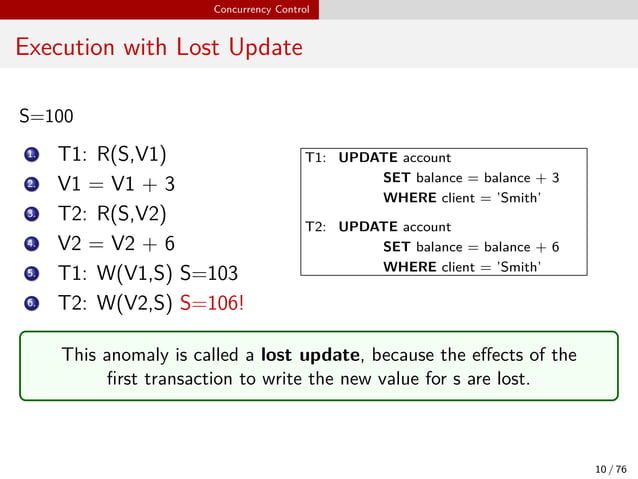 Concurrency Control In Advanced Database Pdf