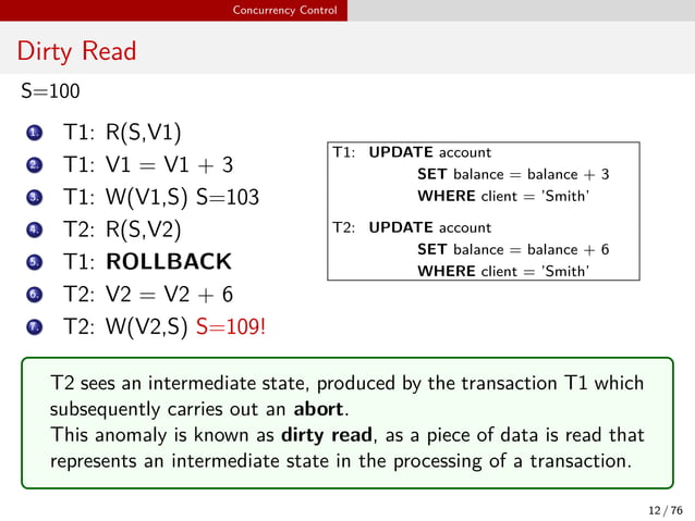 Concurrency Control In Advanced Database Pdf