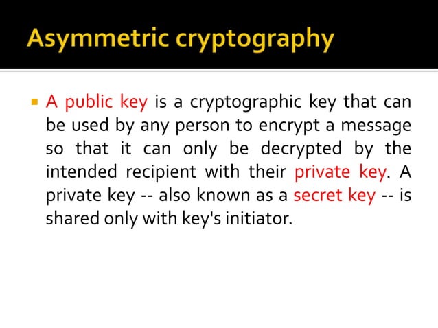 Lesson 04 - Symmetric and Asymmetric Key Encryptions (1).pptx ...