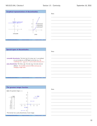 Lesson 5: Continuity (handout) | PDF