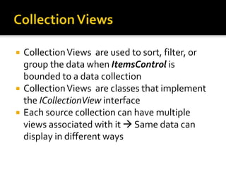Lesson 05 Data Binding in WPF | PPTX