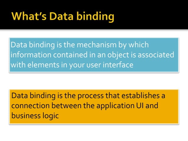 Lesson 05 Data Binding in WPF | PPTX | Programming Languages | Computing