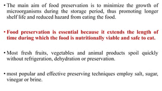 Preservation methods | PPTX