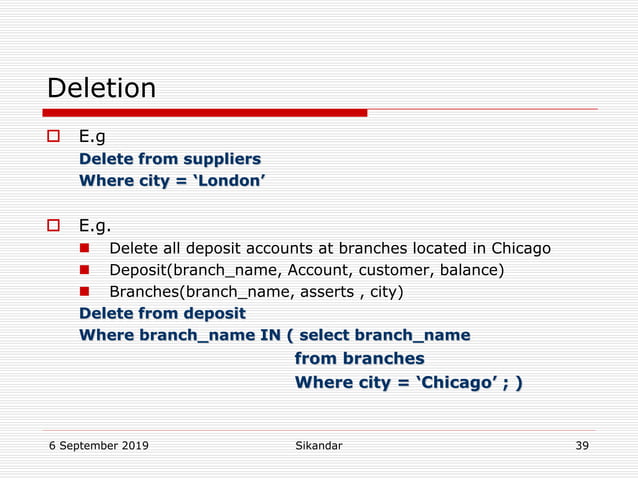 Lesson05 relational languages sql | PPT