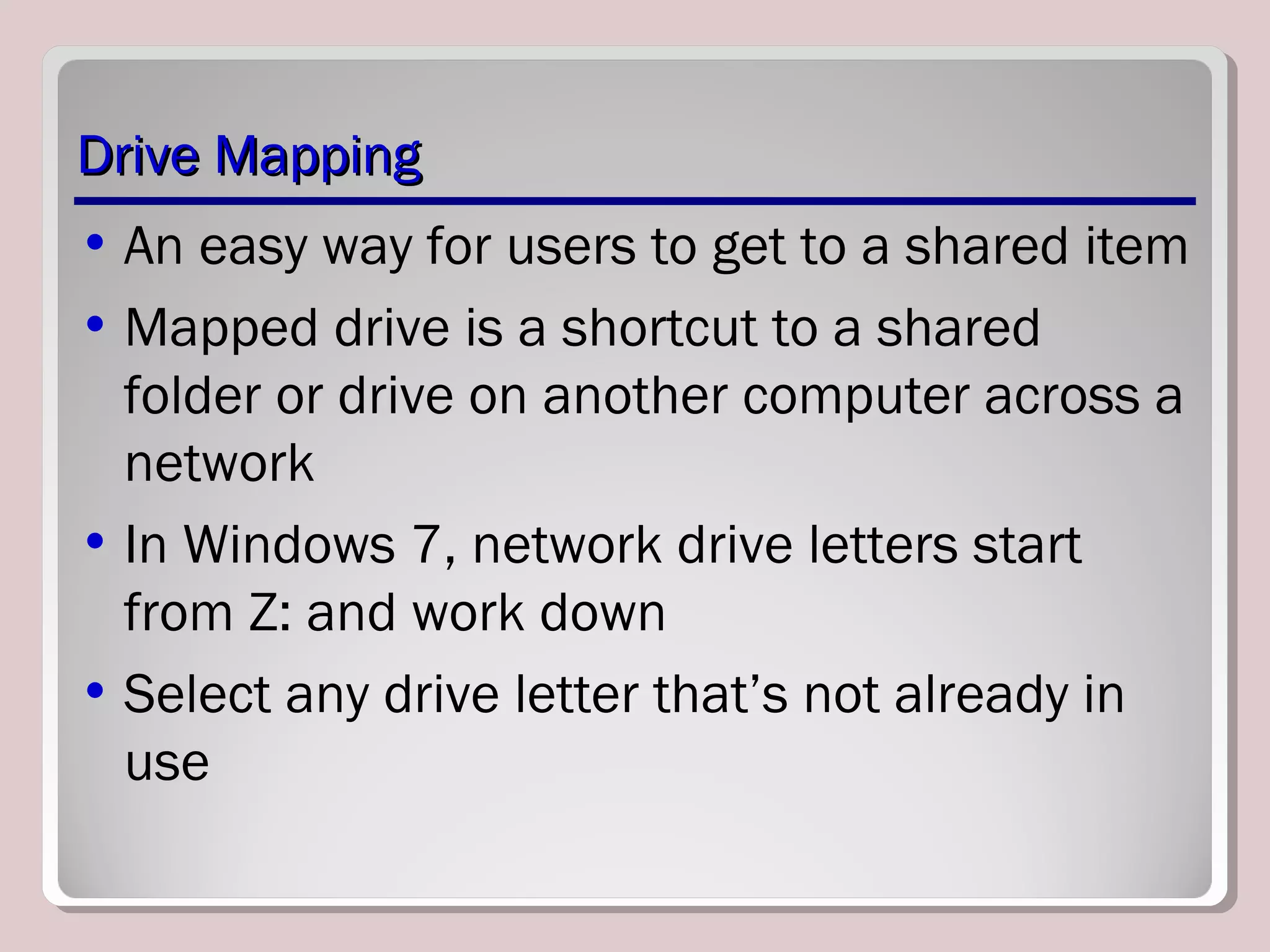 Lesson 6 - Understanding File and Print Sharing | PPT