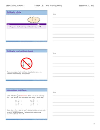 Lesson 6: Limits Involving Infinity (Section 41 handout) | PDF