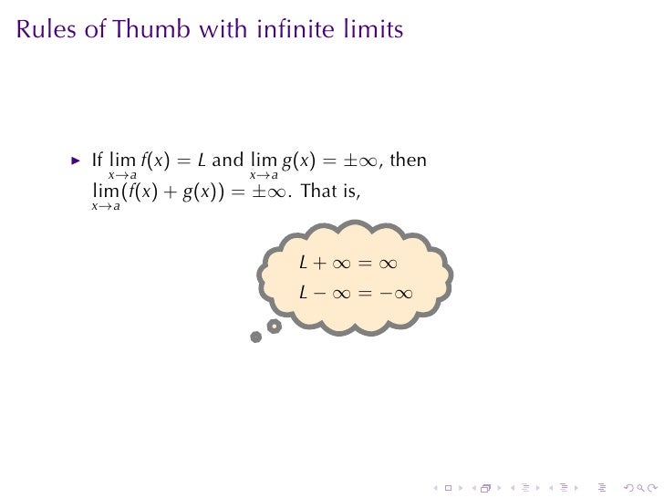 Lesson 6: Limits Involving Infinity