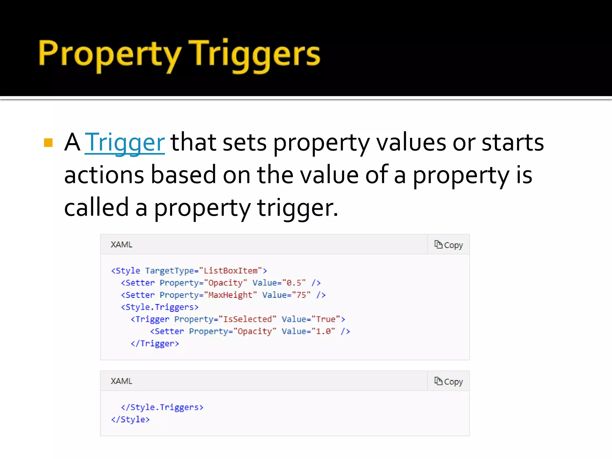 Lesson 06 Styles And Templates In Wpf Ppt