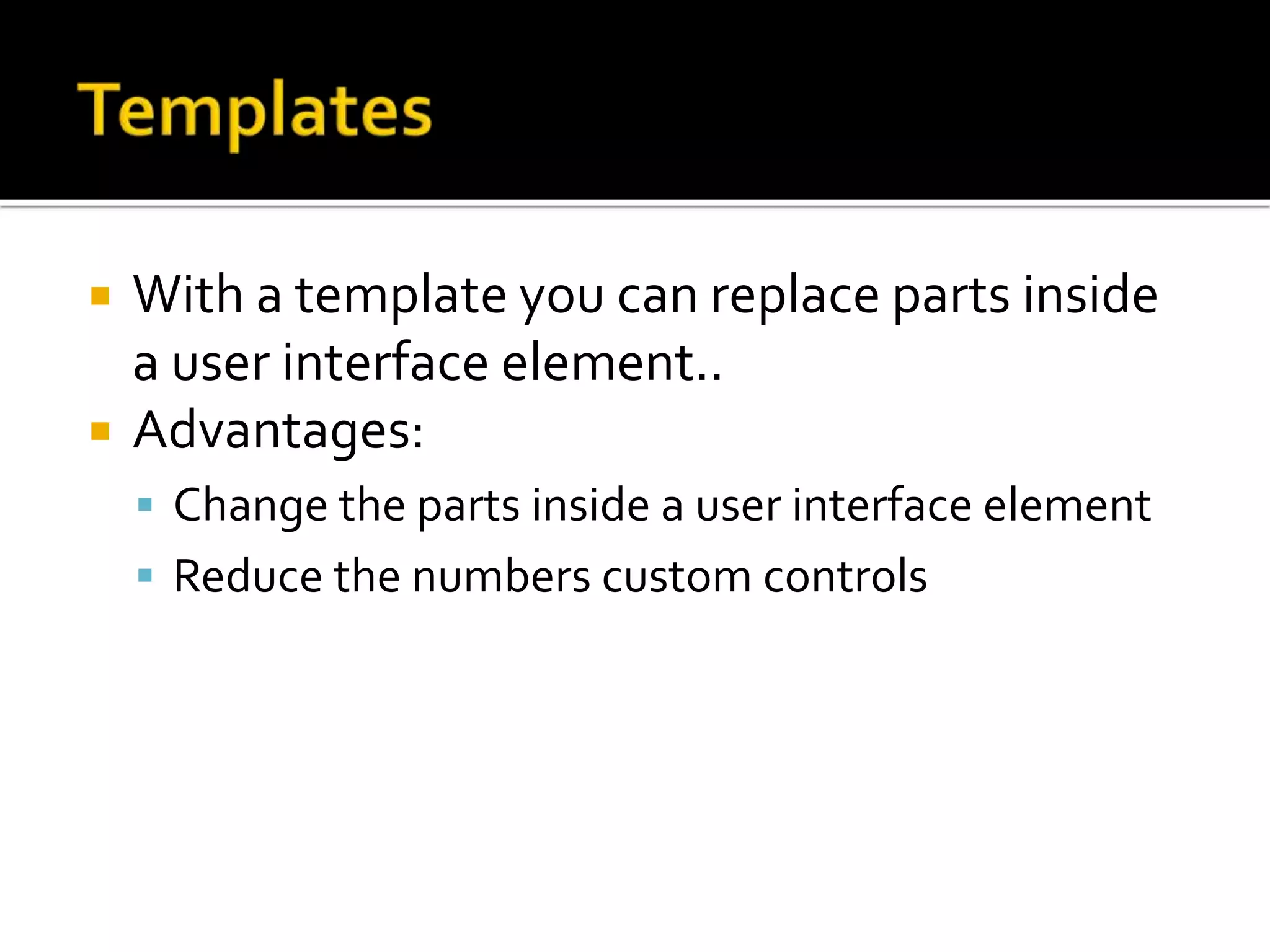 Lesson 06 Styles And Templates In Wpf Pptx Computing Technology And Computing