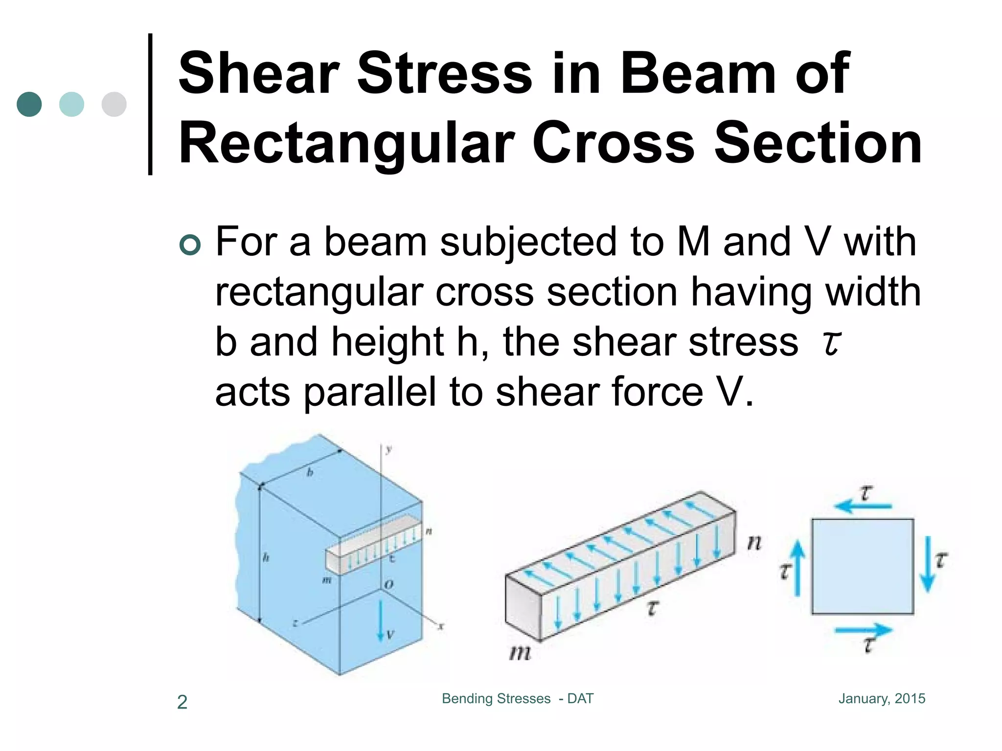 Lesson 06, shearing stresses (Updated) | PDF