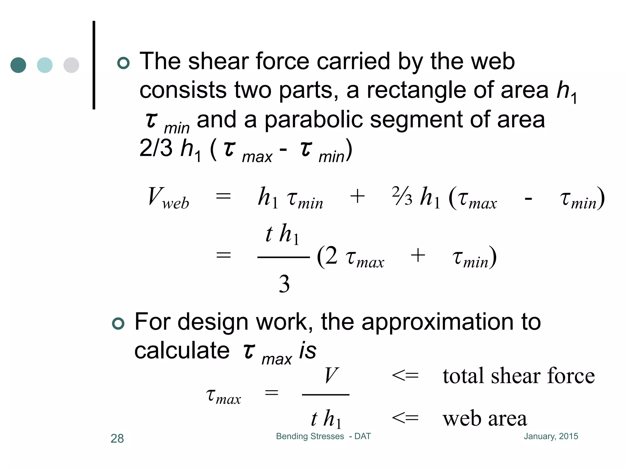 Lesson 06, shearing stresses (Updated) | PDF