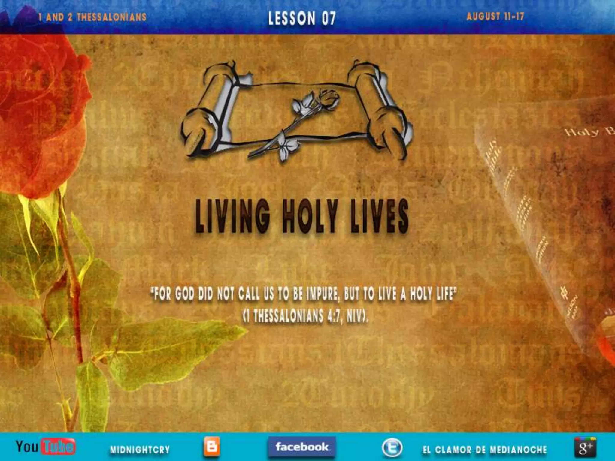 LESSON 07 "LIVING HOLY LIVES" | PPTX