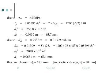Lesson 07, torsion | PDF