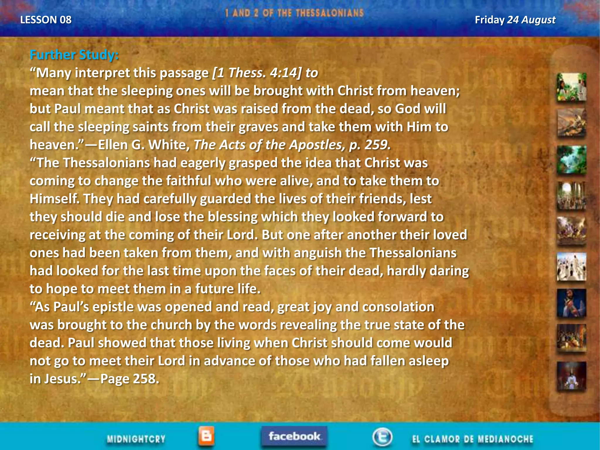 LESSON 08 "THE DEAD IN CHRIST | PPTX