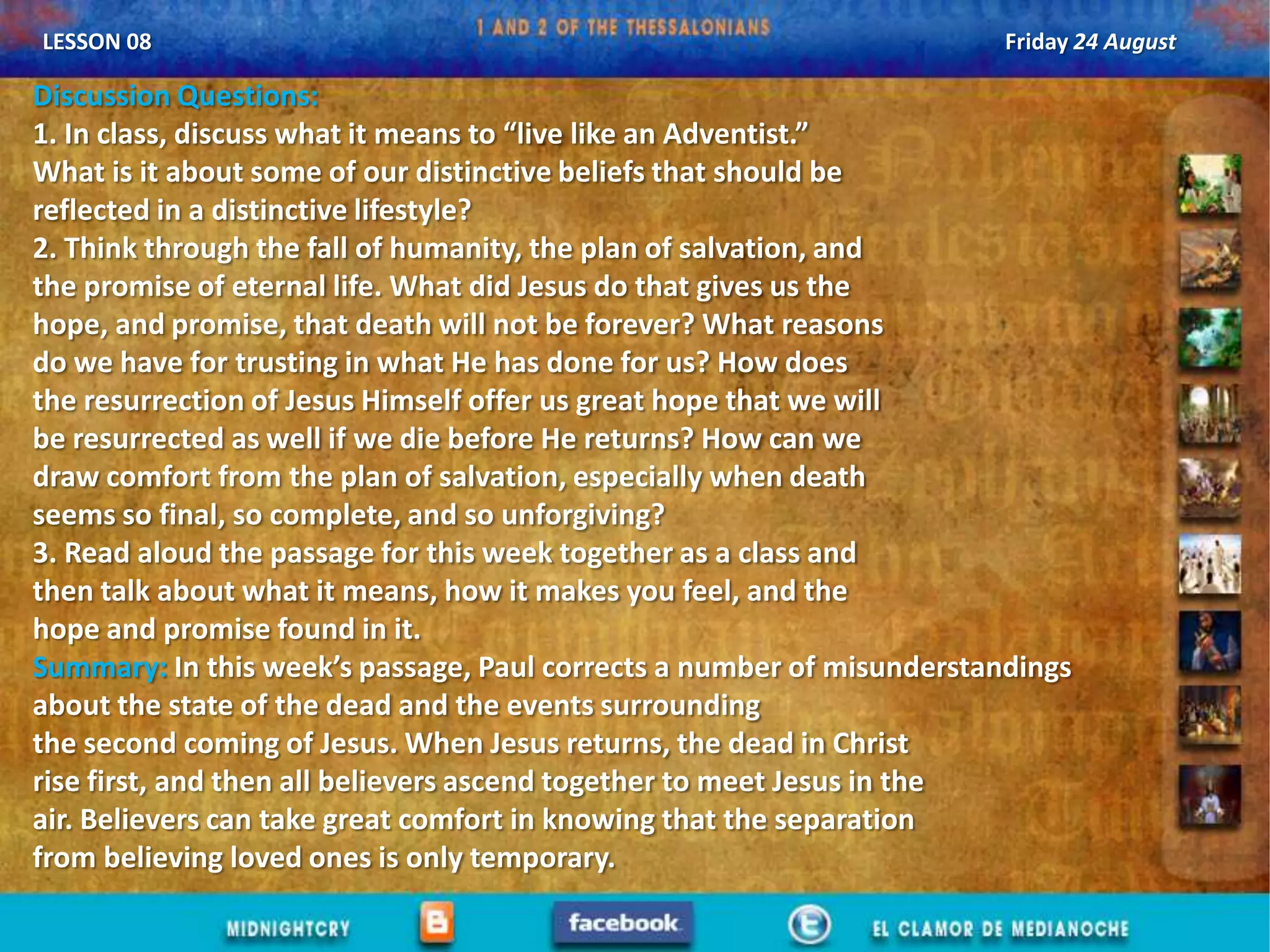 LESSON 08 "THE DEAD IN CHRIST | PPTX