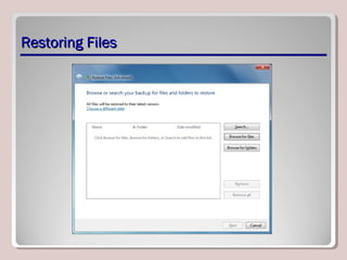 Lesson 8 - Understanding Backup and Recovery Methods | PPT