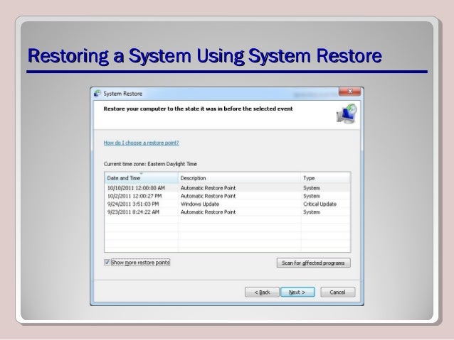 Lesson 8 - Understanding Backup and Recovery Methods