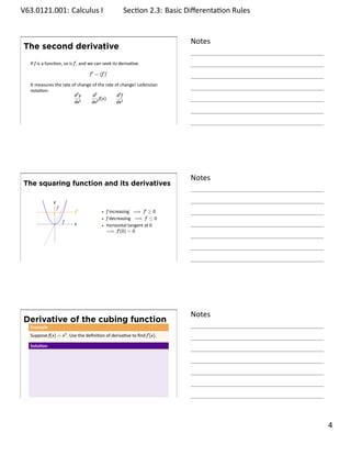 Lesson 8: Basic Differentation Rules (handout) | PDF | Physics | Science
