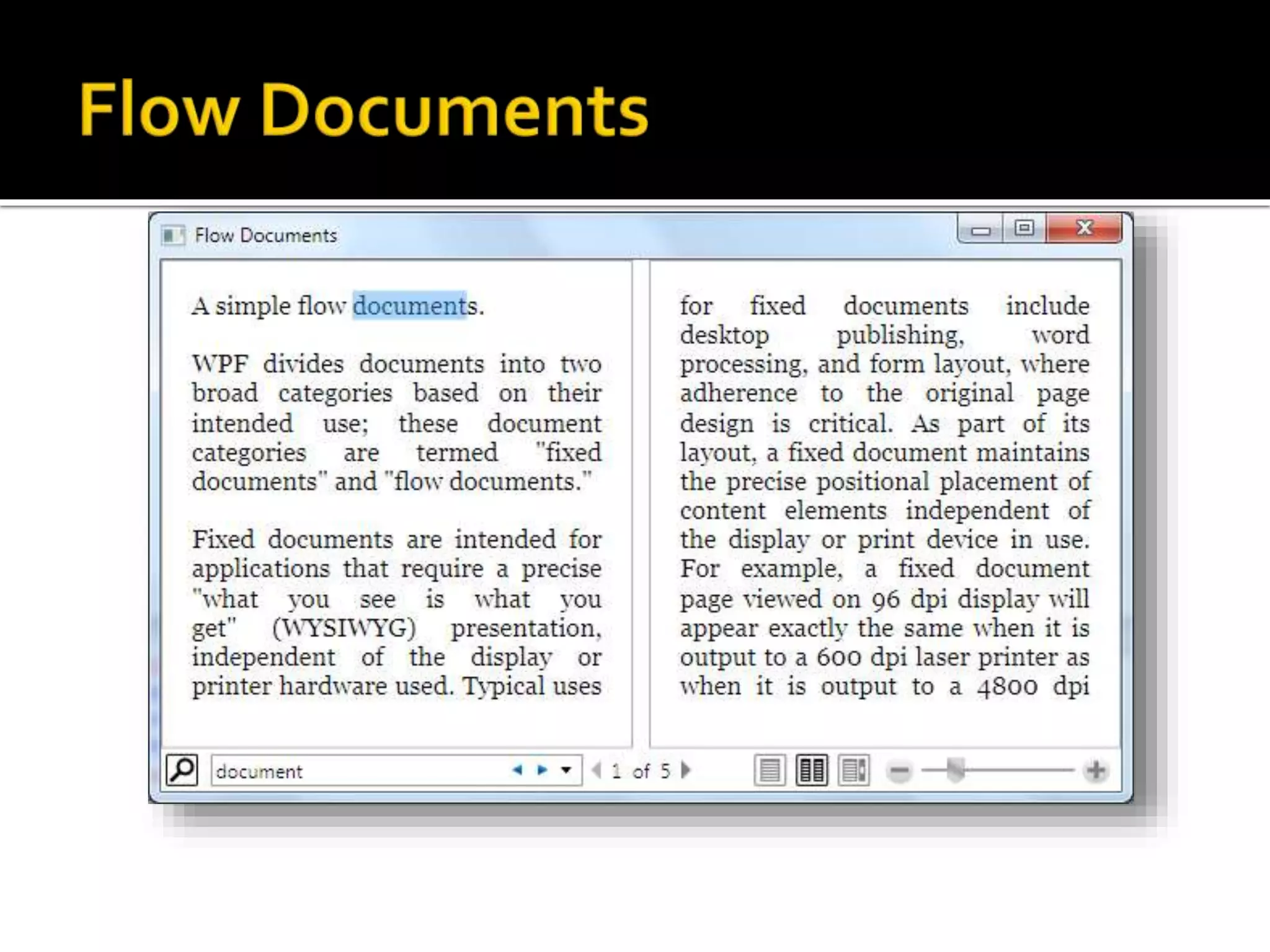 Lesson 08 Documents And Printings In Wpf Ppt