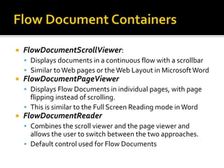 Lesson 08 Documents and Printings in WPF | PPT