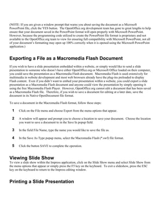 Open Office Impress : Lesson 08 | ODT
