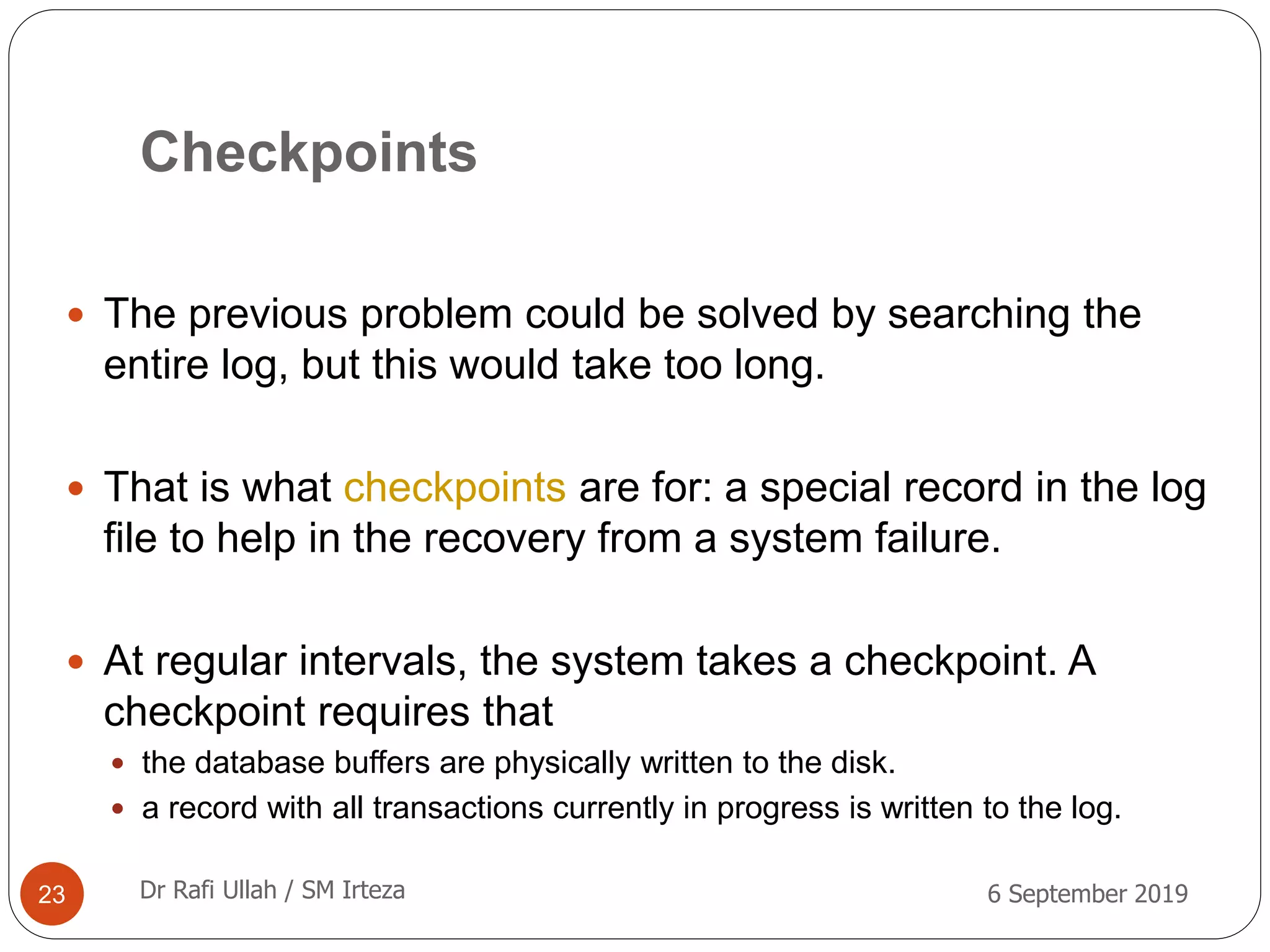 Lesson08 tm recovery | PPT