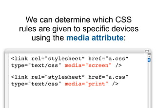 CSS media types | PPT