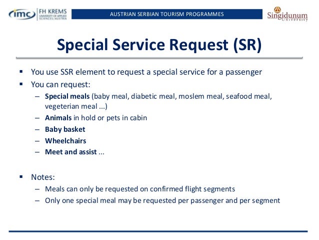 Lesson 9 Optional PNR elements