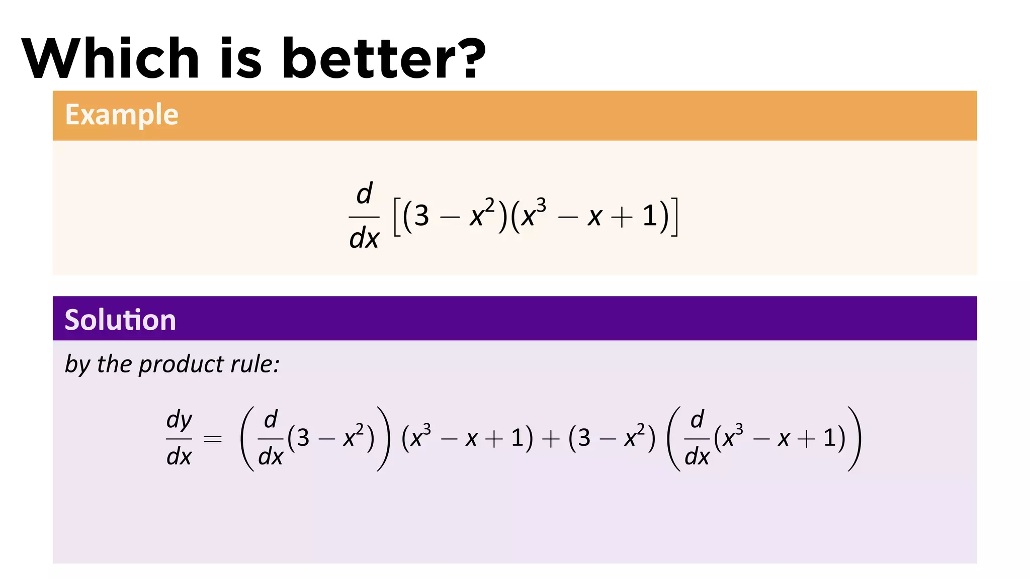 Lesson 9: The Product and Quotient Rules (slides) | PDF