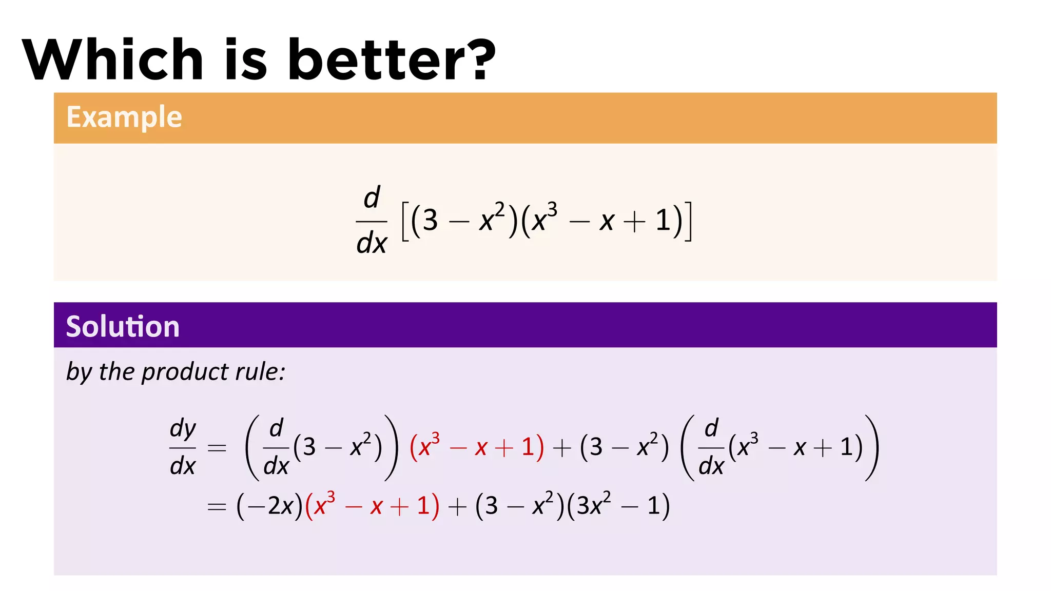 Lesson 9: The Product and Quotient Rules (slides) | PDF