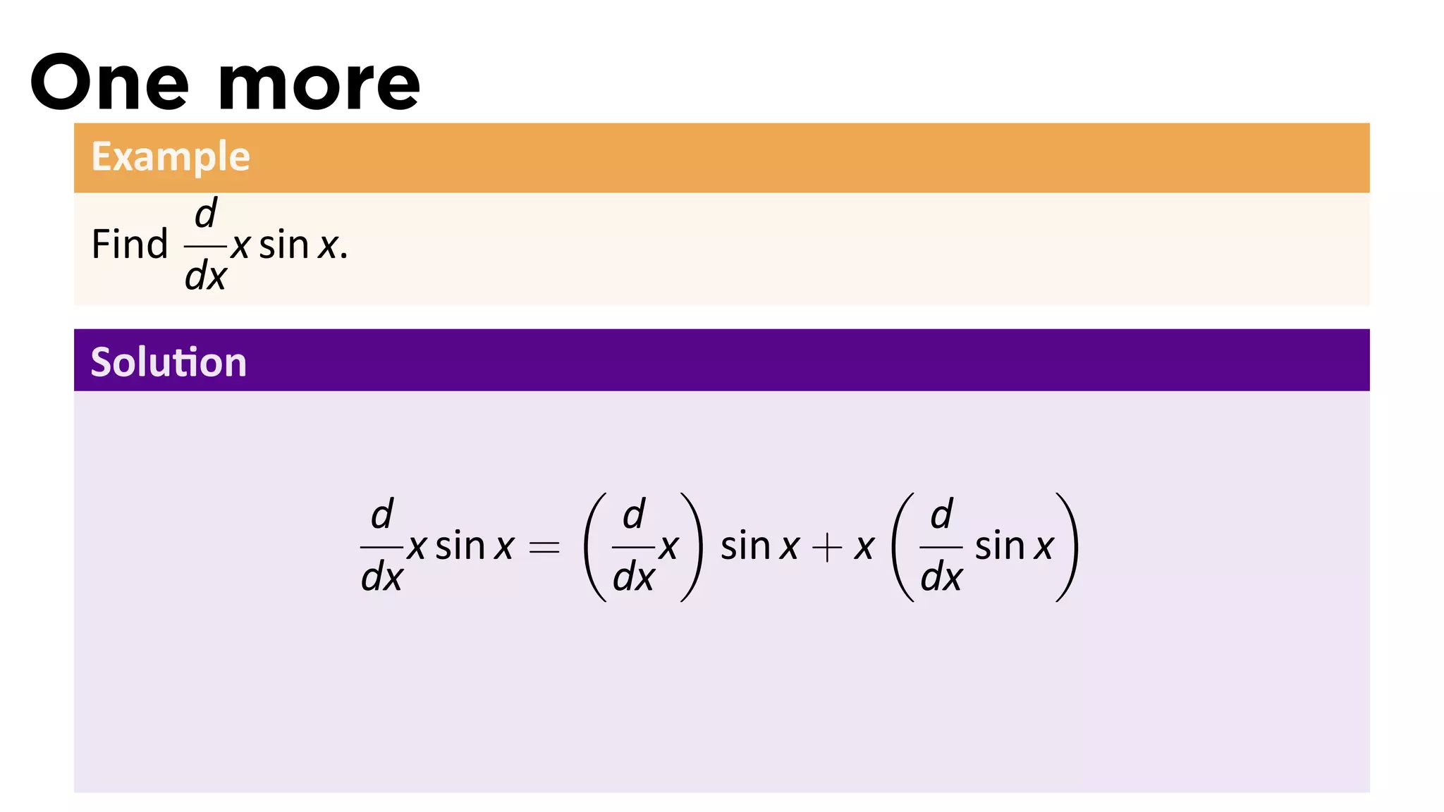 Lesson 9: The Product and Quotient Rules (slides) | PDF