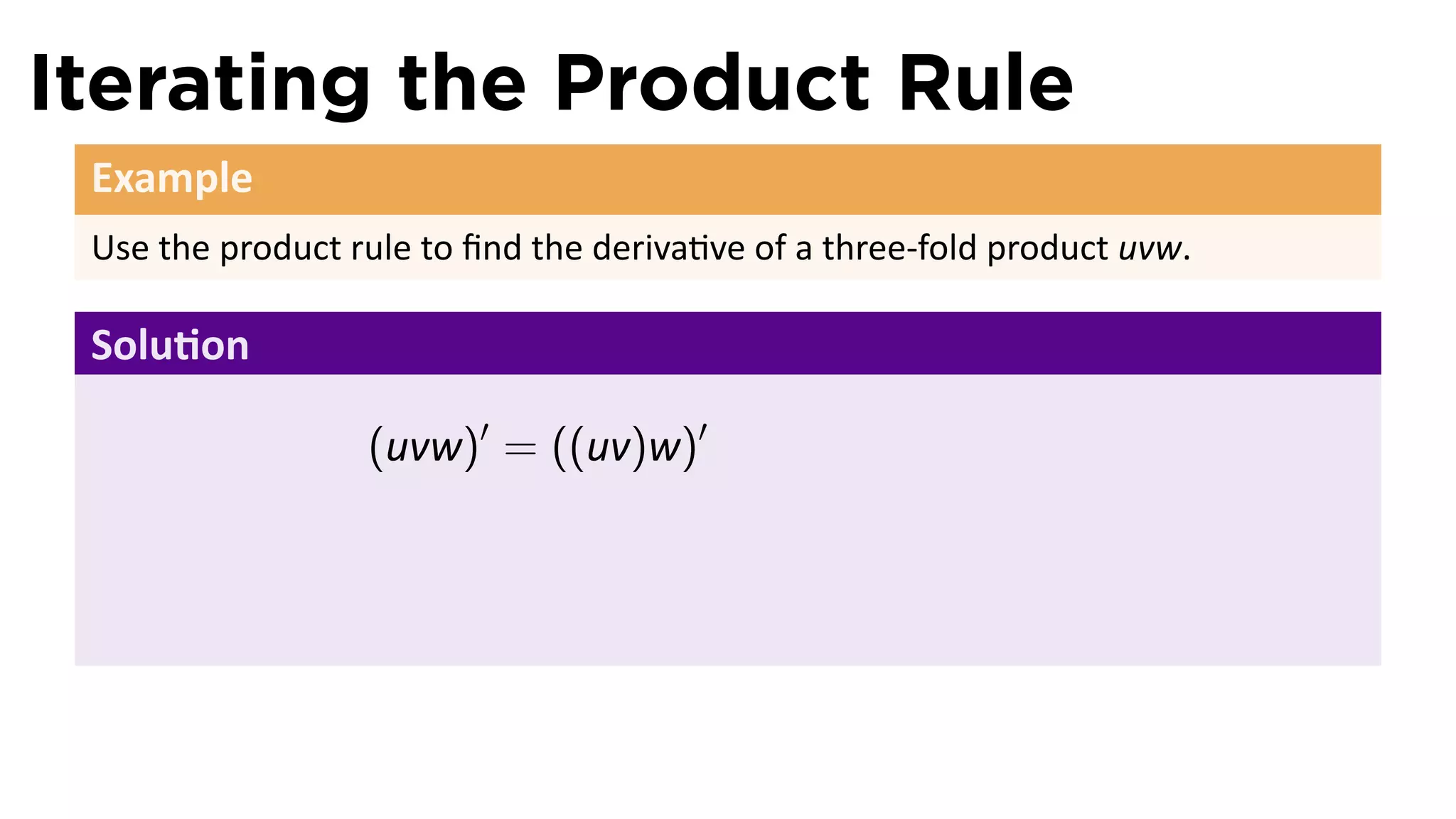 Lesson 9: The Product and Quotient Rules (slides) | PDF
