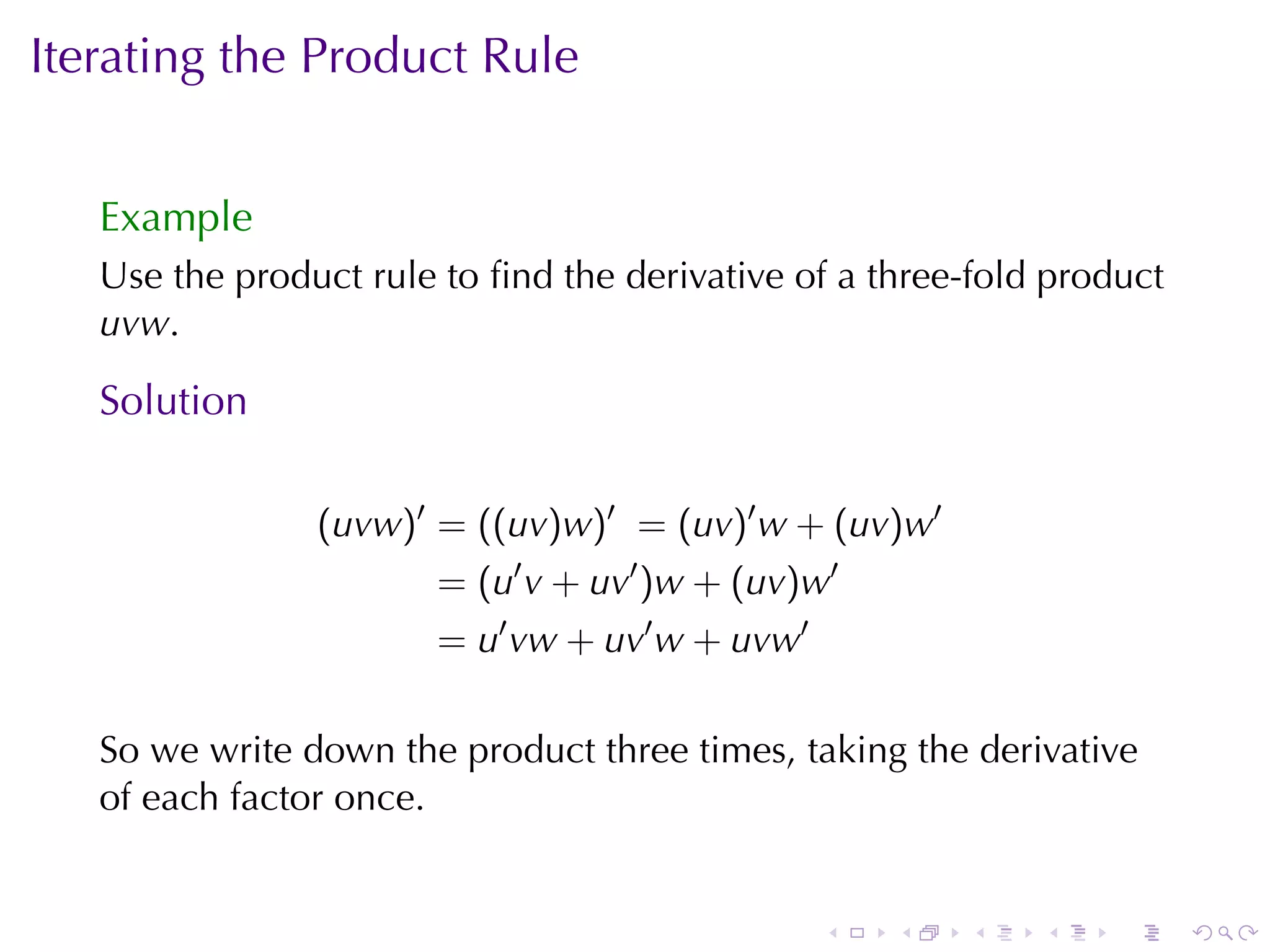 Lesson 9: The Product and Quotient Rule | PDF