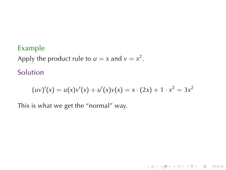 Lesson 9: The Product and Quotient Rule