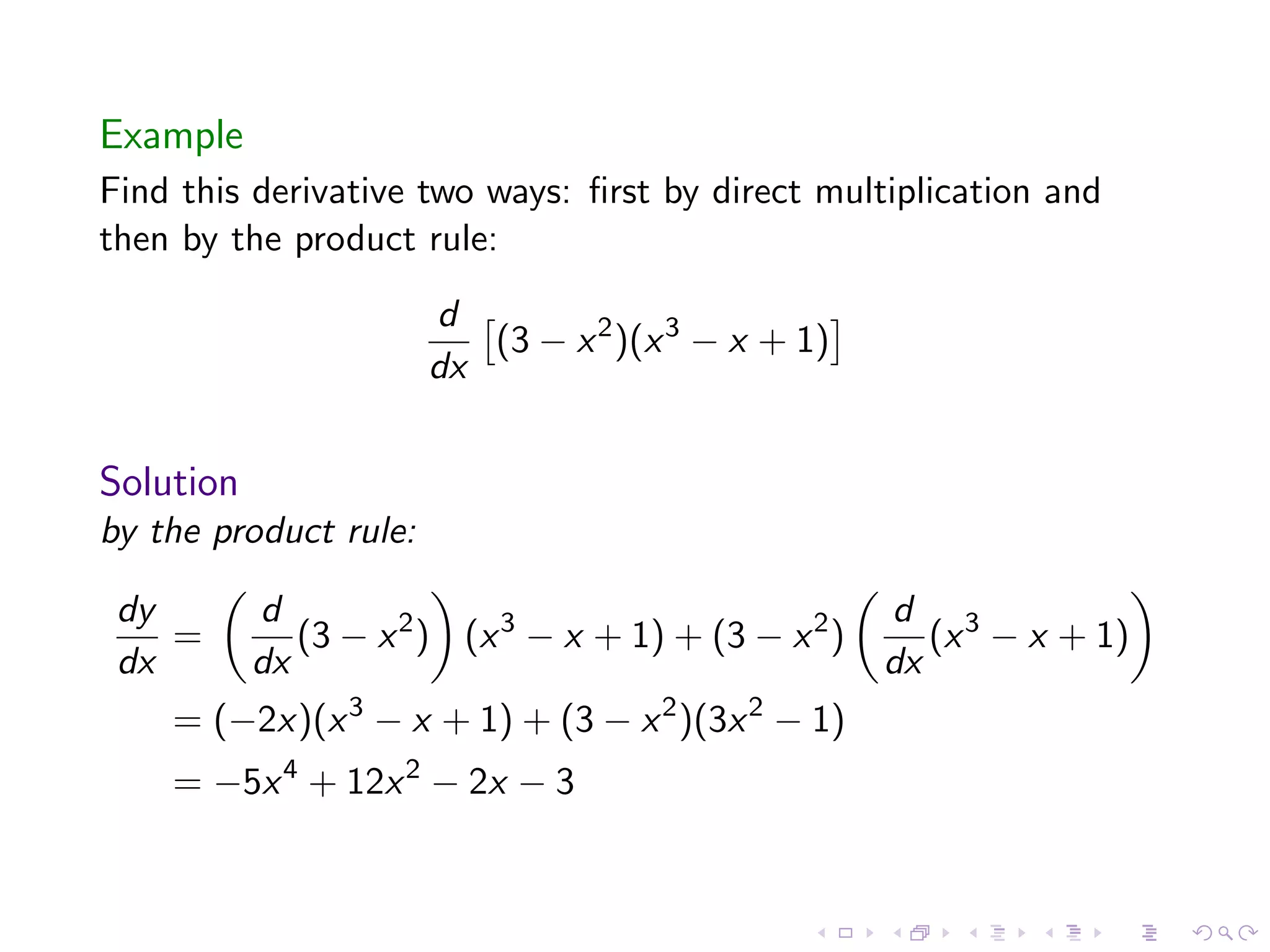 Lesson 10: the Product and Quotient Rules | PDF