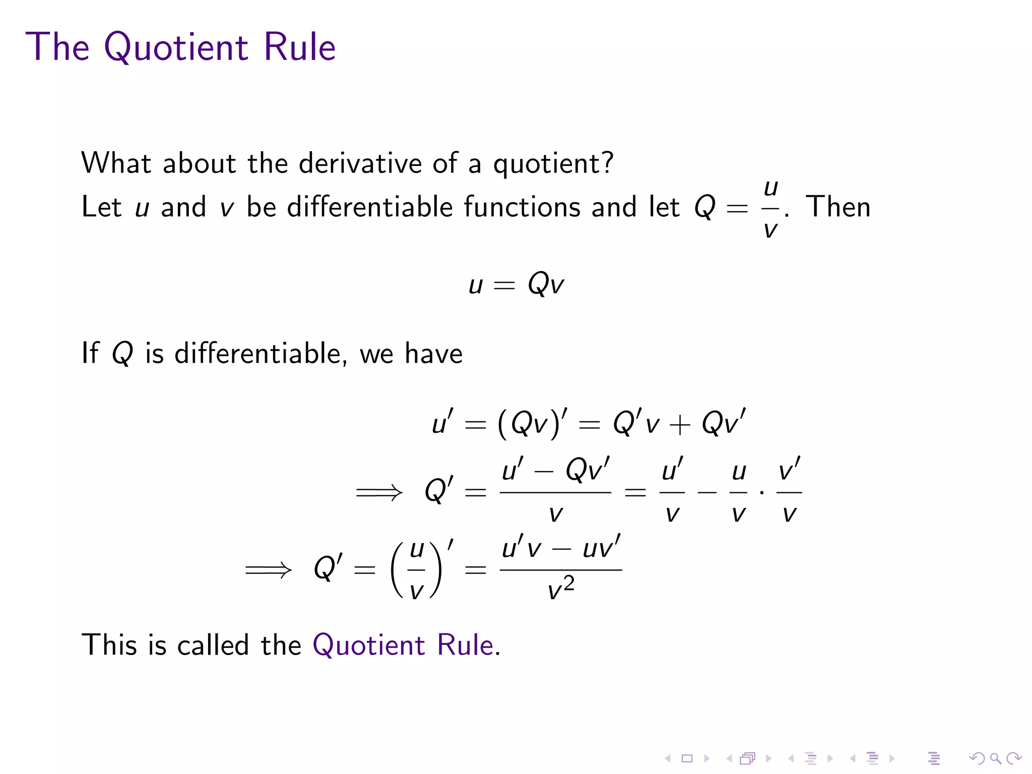 Lesson 10: the Product and Quotient Rules | PDF